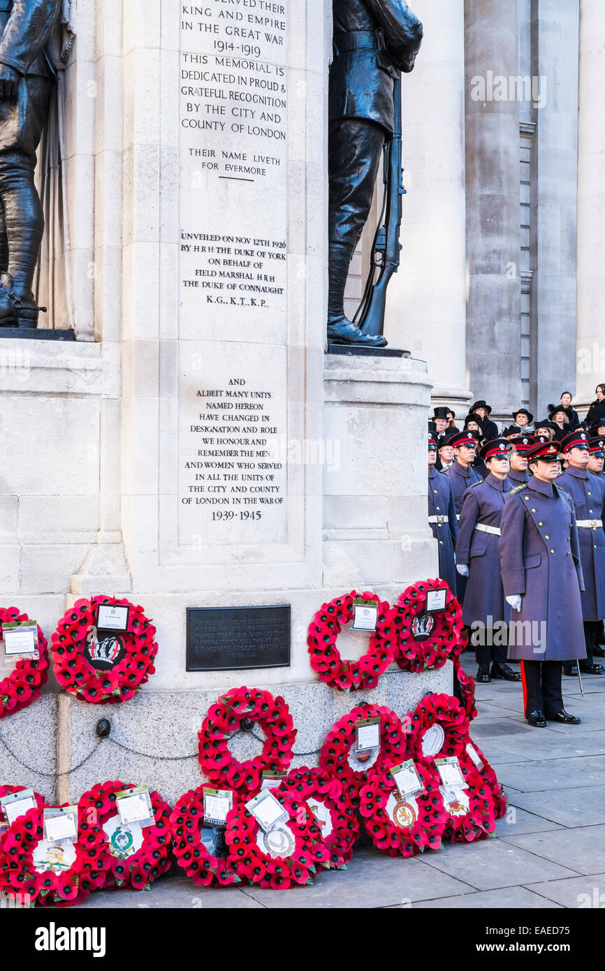 Royal Exchange War Memorial Remembrance Sunday - City of London Stock ...