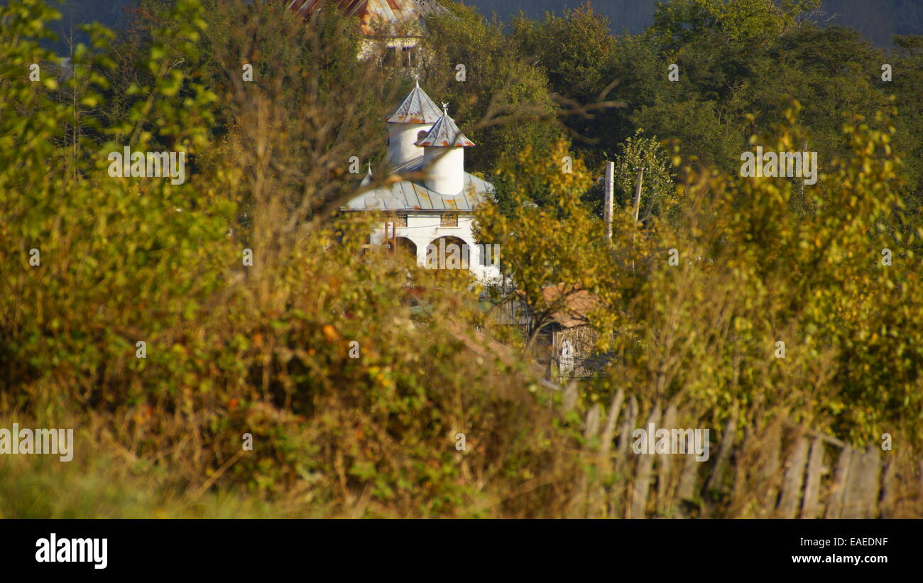Traditional Orthodox church from countryside Romania, Est Europe Stock ...