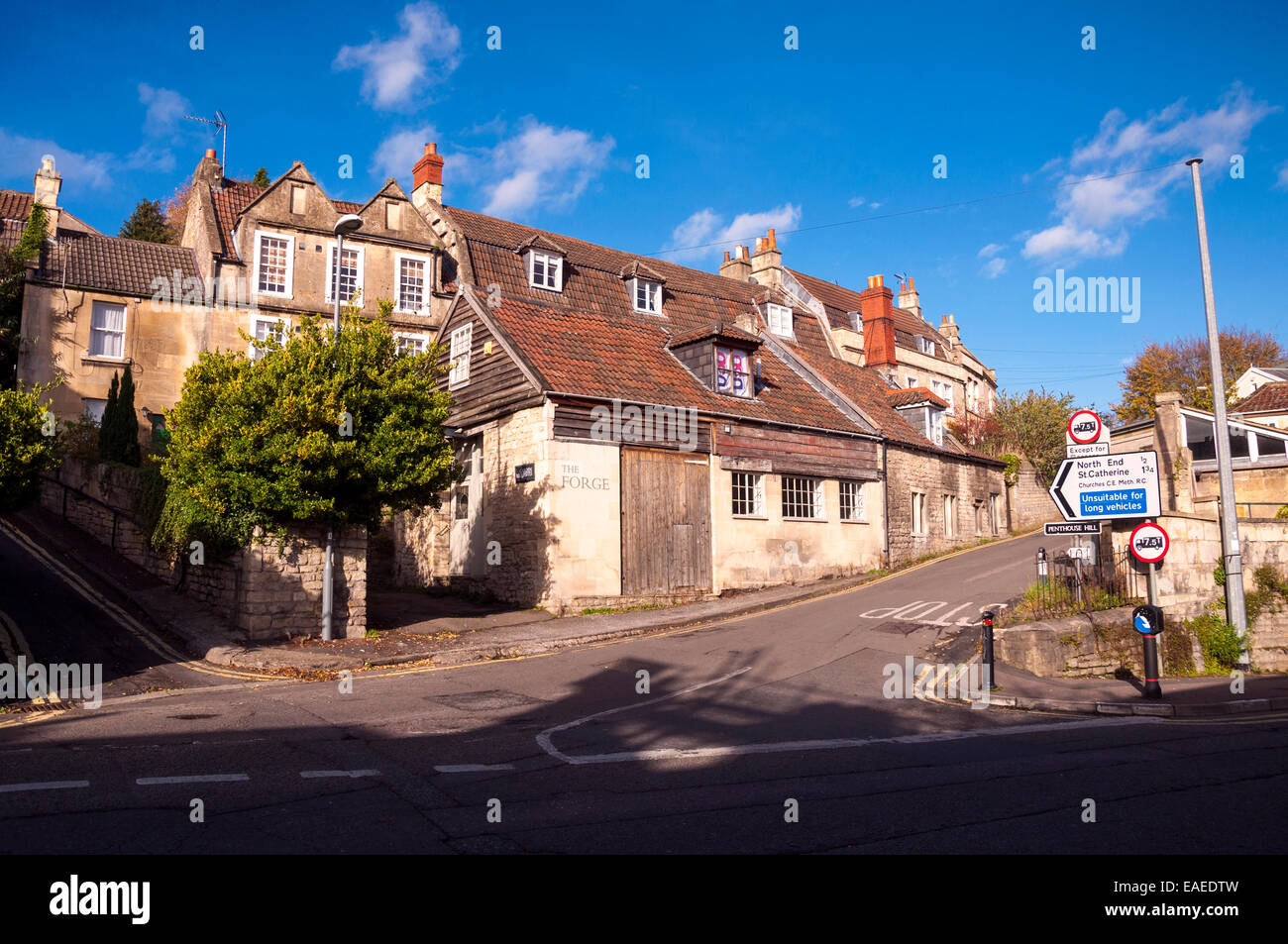 The Forge and housing at Batheaston Bath Somerset UK Stock Photo - Alamy