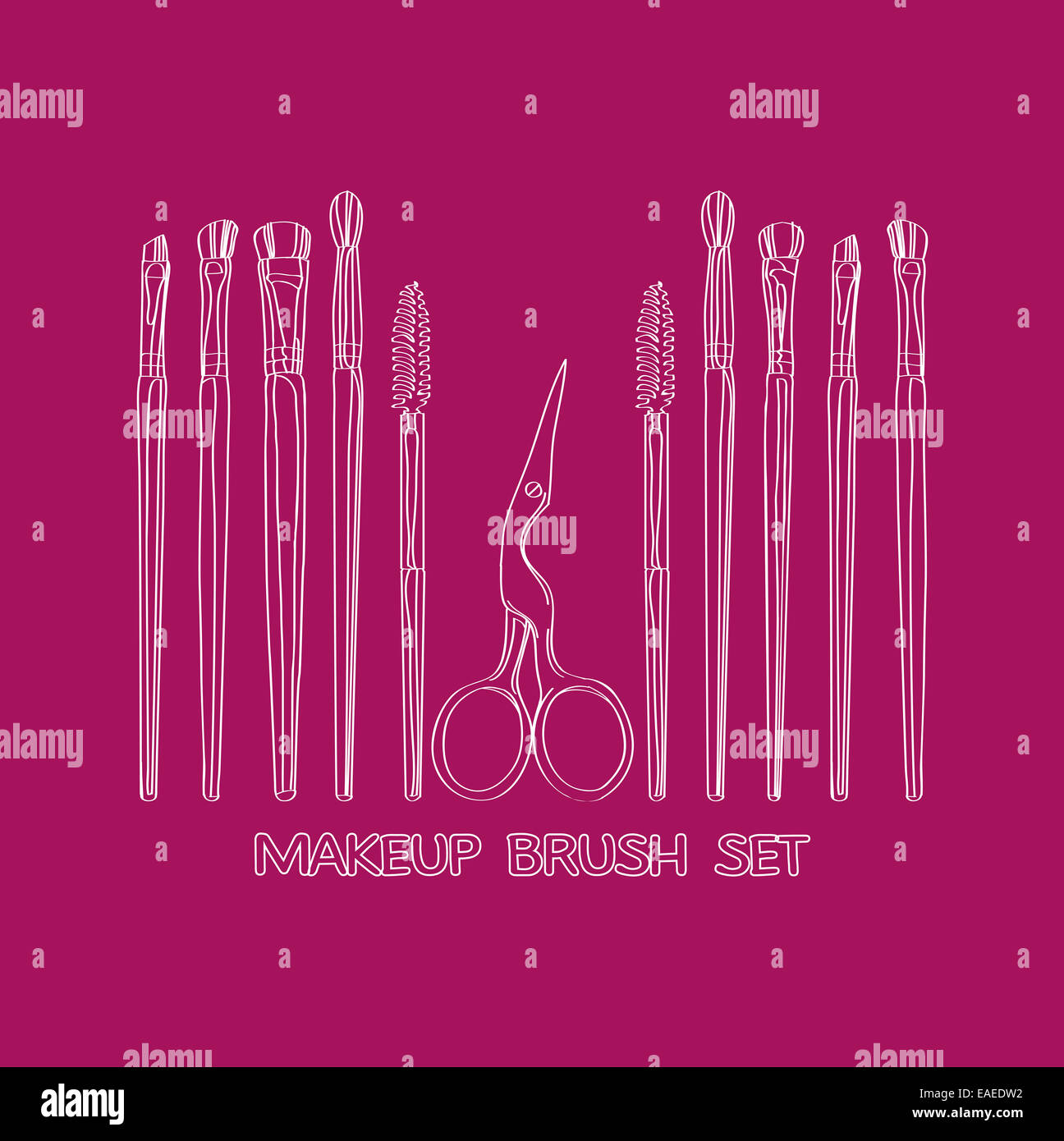 Brush to comb the eyebrows hi-res stock photography and images - Alamy