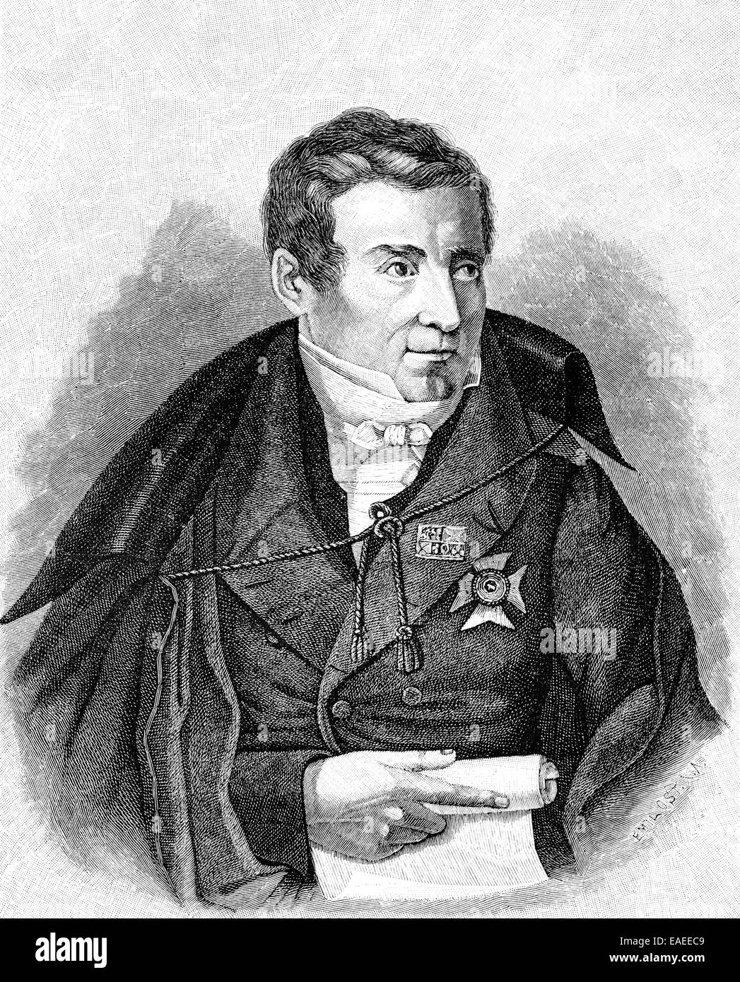 August Wilhelm von Schlegel, 1767-1845, German literary historian ...