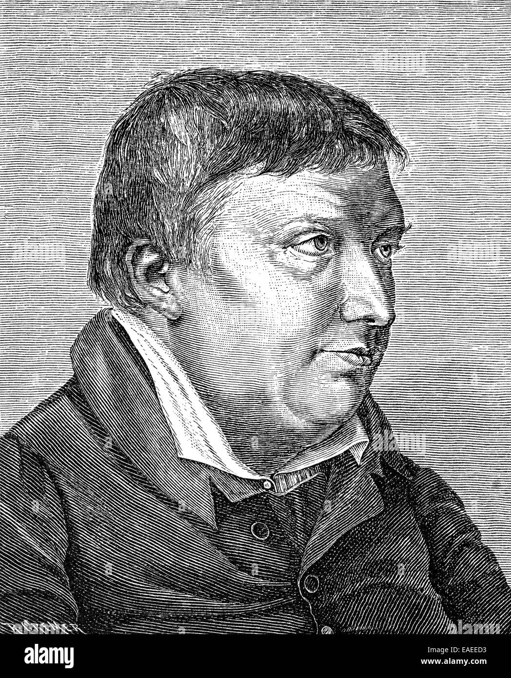 Karl Wilhelm Friedrich von Schlegel, 1772-1829, German philosopher ...