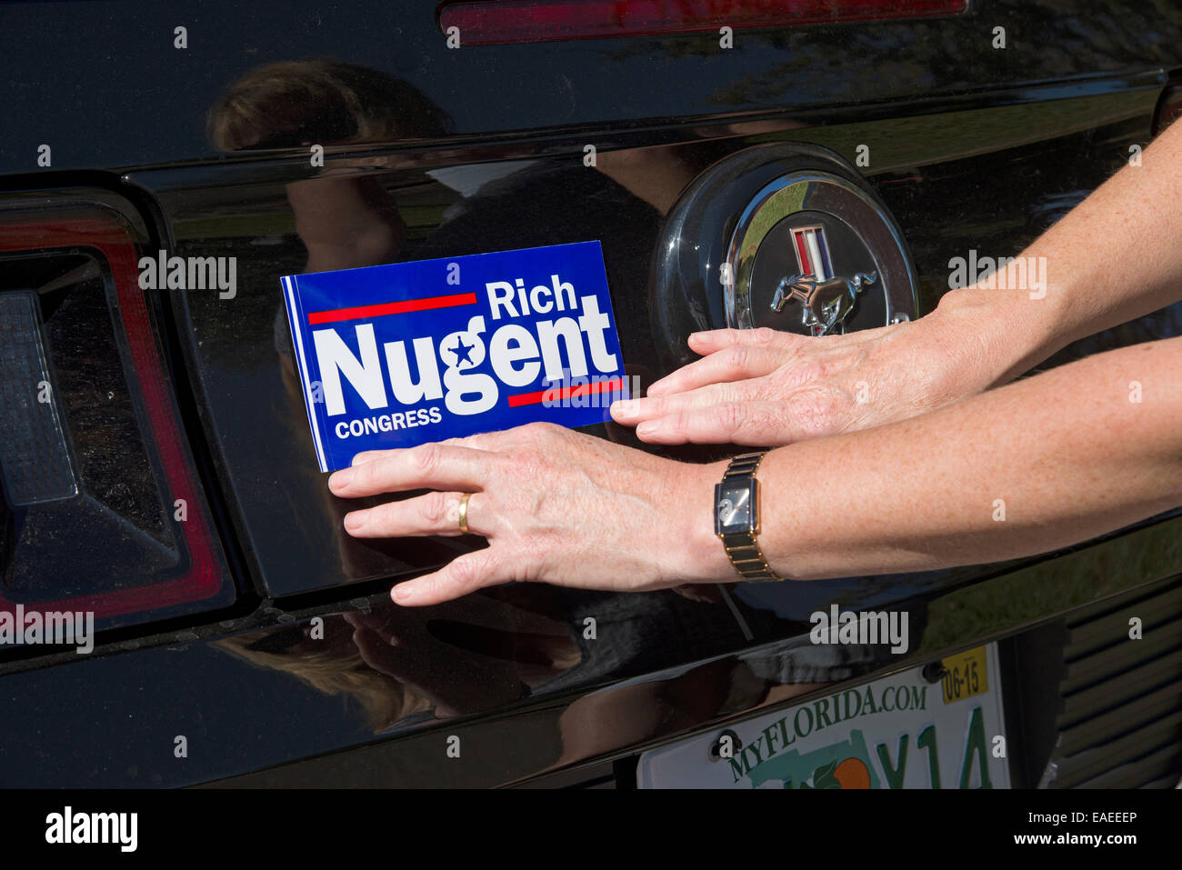 Car bumper sticker hi-res stock photography and images - Alamy