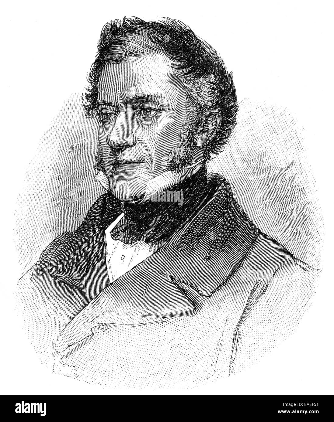 Franz Grillparzer, 1791 - 1872, an Austrian writer, Austrian national ...