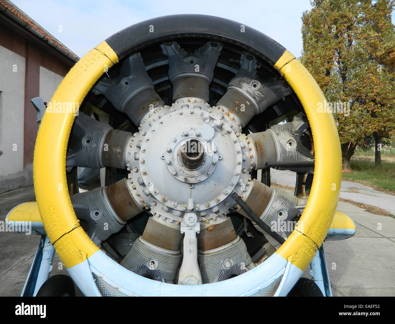 Old aircraft engine Stock Photo - Alamy