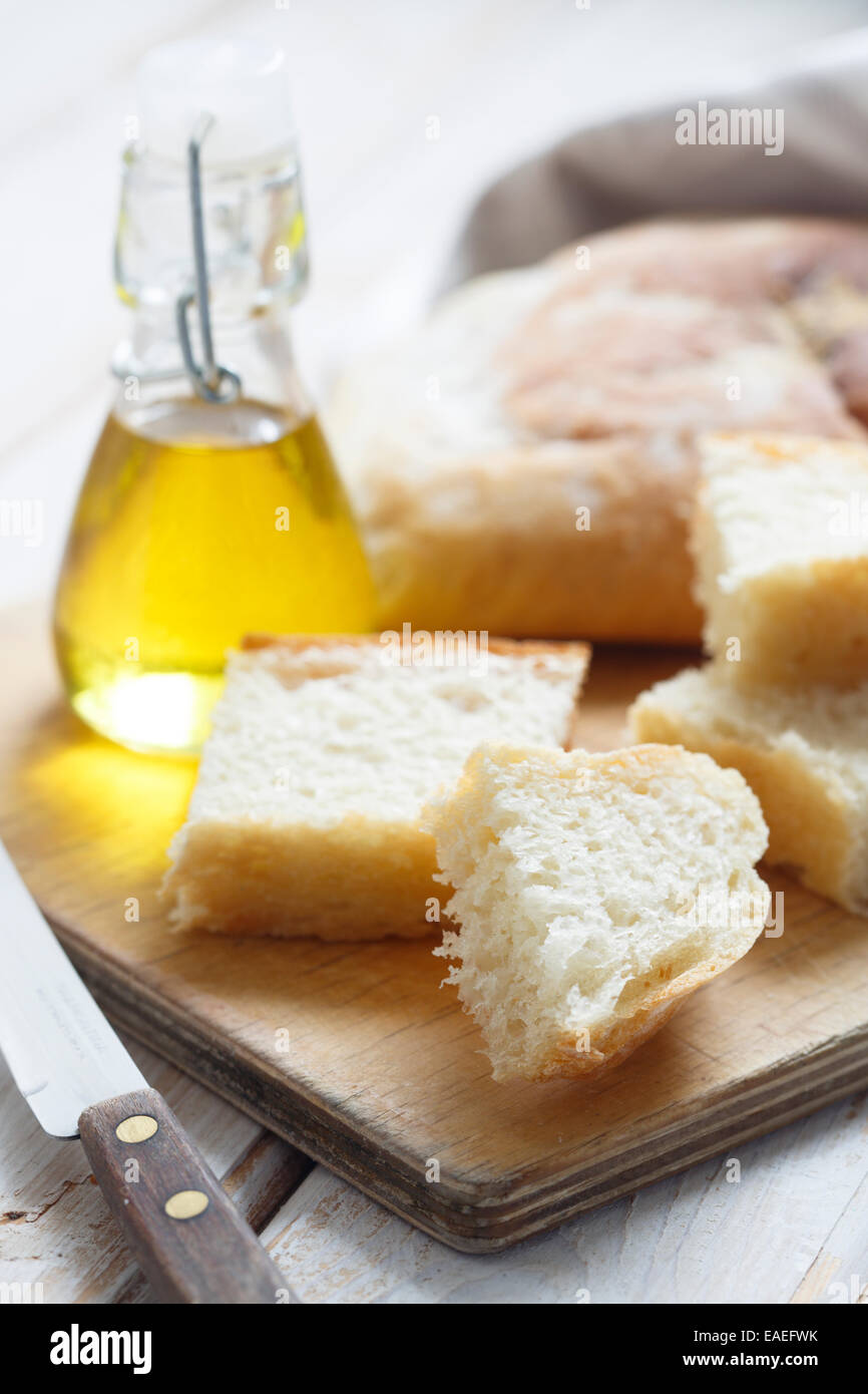 Italian homemade focaccia bread hi-res stock photography and images - Alamy
