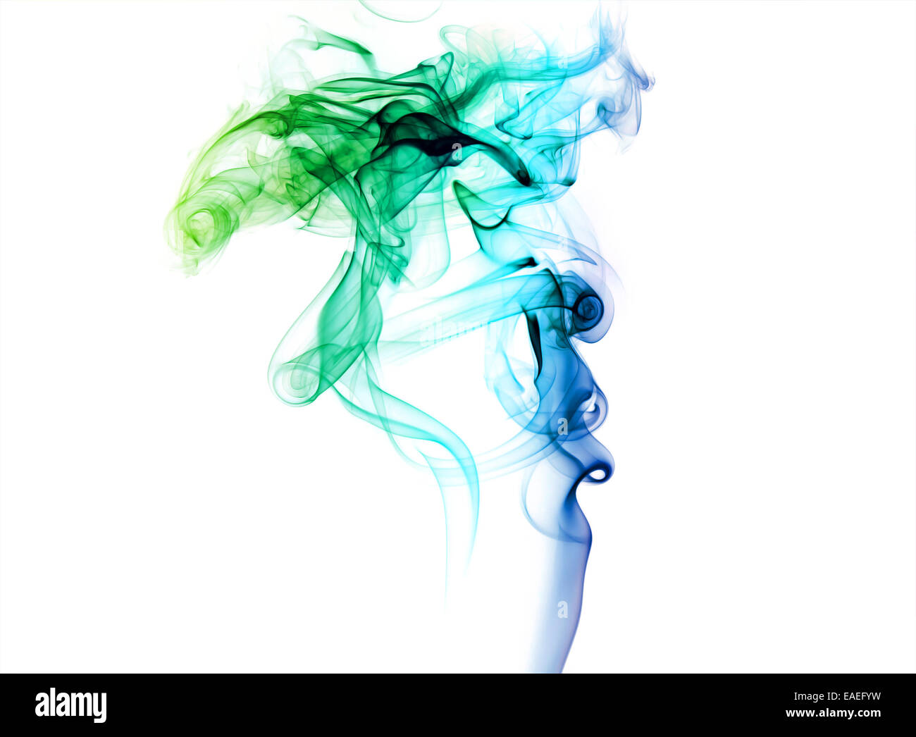 Abstract bright colored smoke on a white background Stock Photo - Alamy