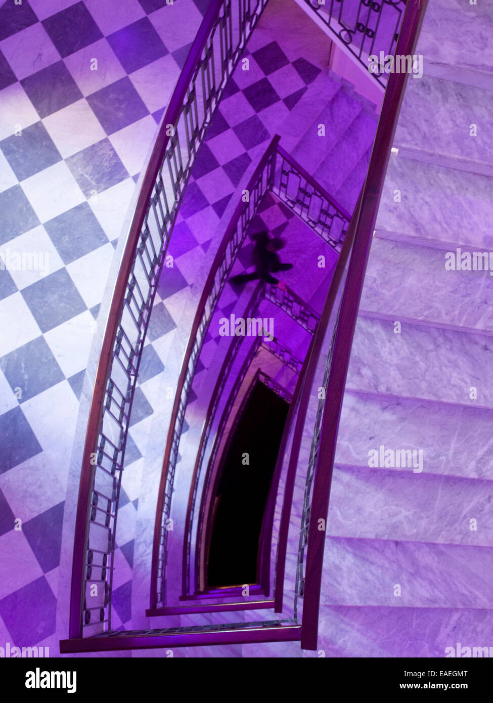 Wooden banister hi-res stock photography and images - Alamy