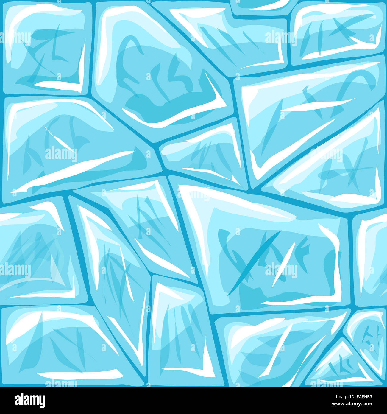 Vector illustration of ice brick seamless pattern Stock Photo - Alamy
