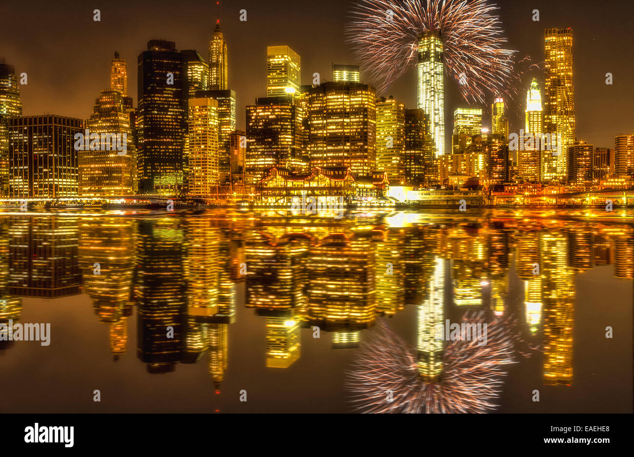 Night views of New York City, USA Stock Photo - Alamy