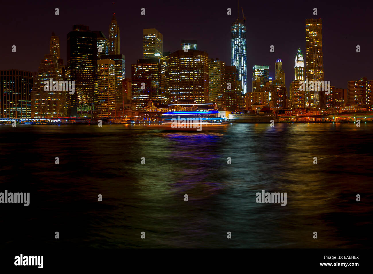 Night views of New York City, USA Stock Photo - Alamy