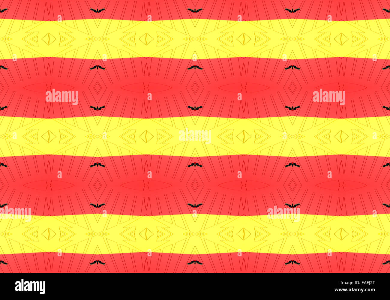 red Ethnic pattern. Abstract kaleidoscope fabric design Stock Photo - Alamy