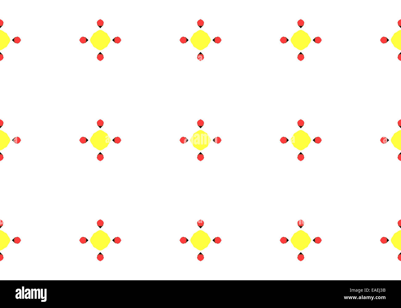 Yellow Ethnic pattern. Abstract kaleidoscope fabric design Stock Photo ...