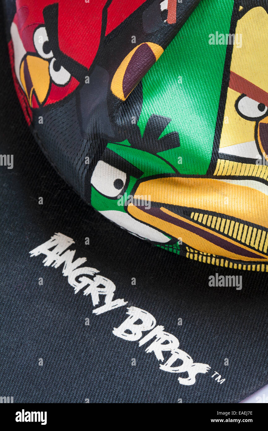 detail on Angry Birds baseball cap Stock Photo - Alamy