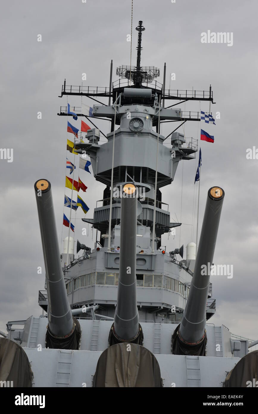 The Battle Ship Iowa in Los Angeles Stock Photo - Alamy