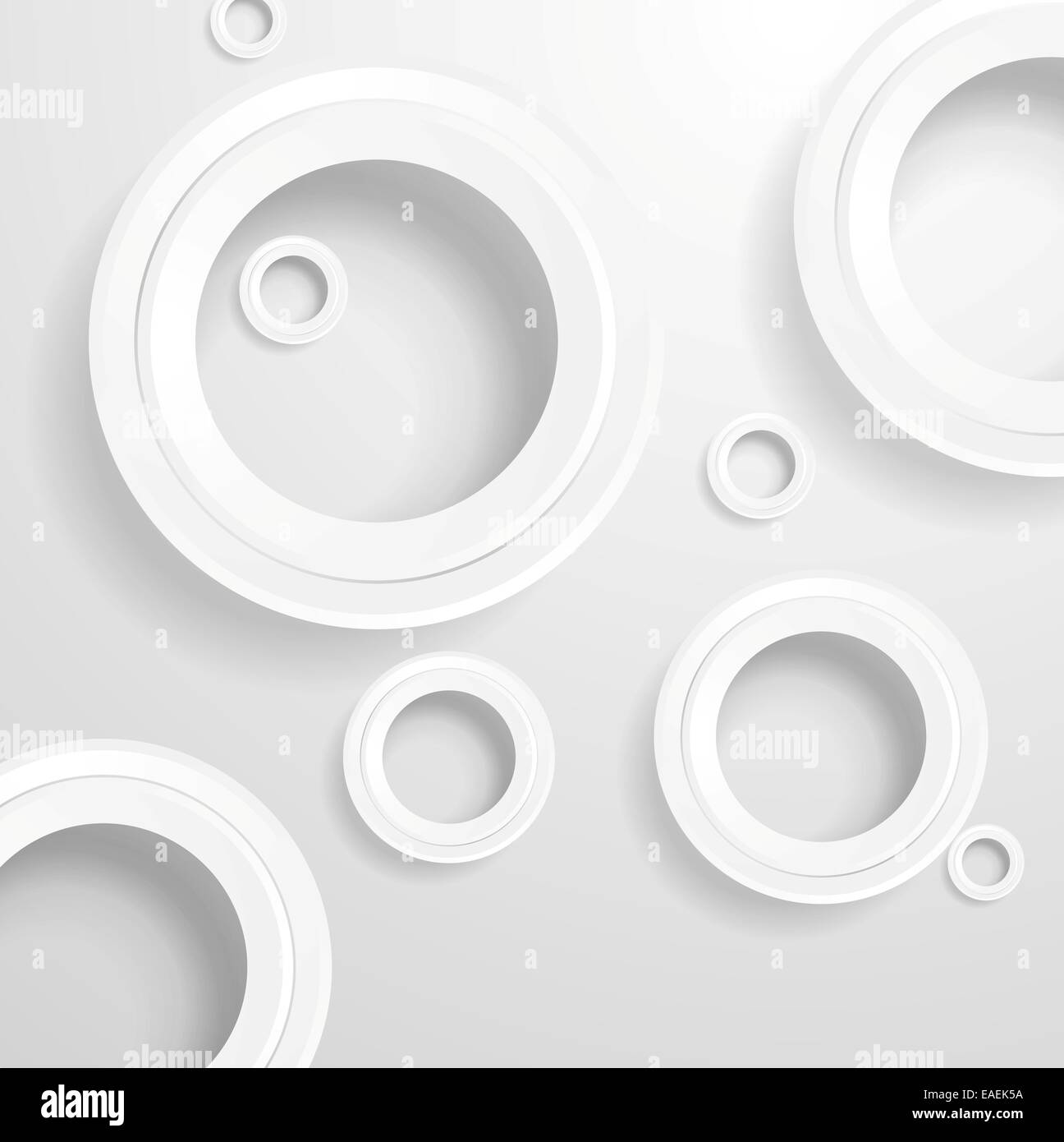 Abstract grey paper circles background. Vector design Stock Photo - Alamy