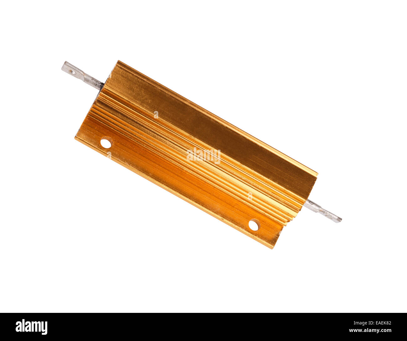 Resistor in Metal Case Isolated Stock Photo - Alamy