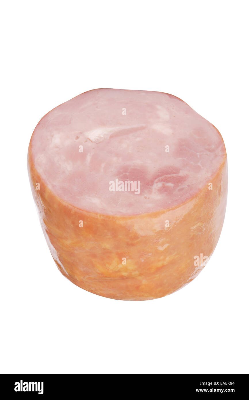 Piece of Ham Isolated Stock Photo - Alamy