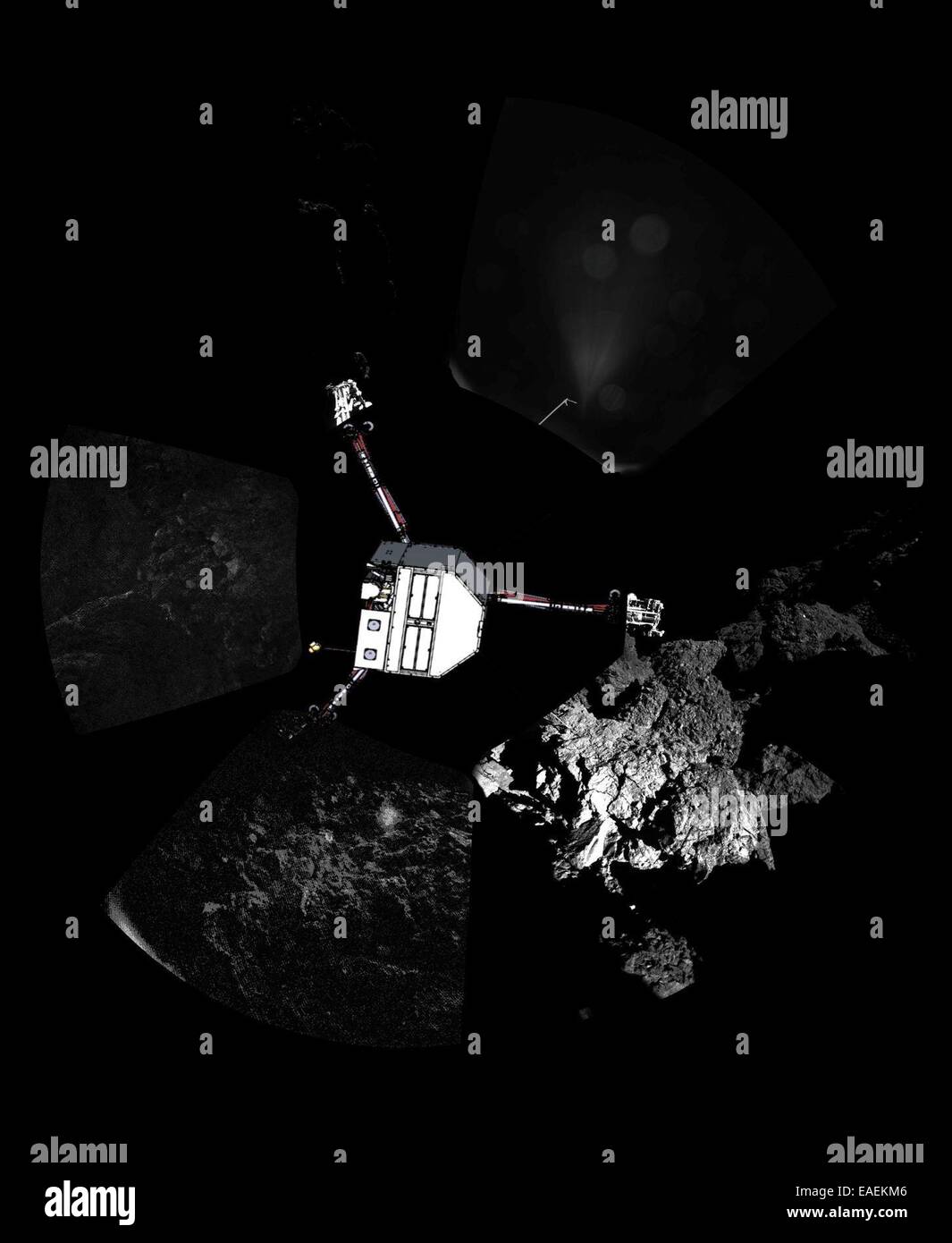 HANDOUT - Rosetta"s lander Philae has returned the first panoramic ...