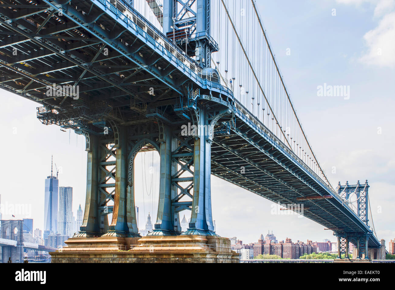 Views of New York City, USA. Manhattan Bridge Stock Photo - Alamy