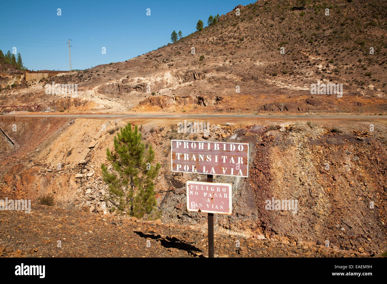 Lunar like despoiled landscape from opencast mineral extraction in the ...