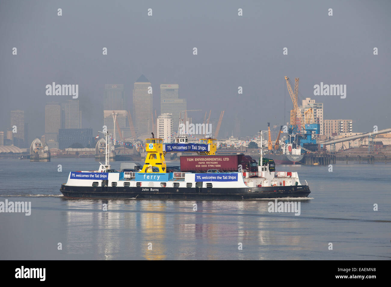 The Woolwich Ferry is a free vehicle ferry service across the River ...
