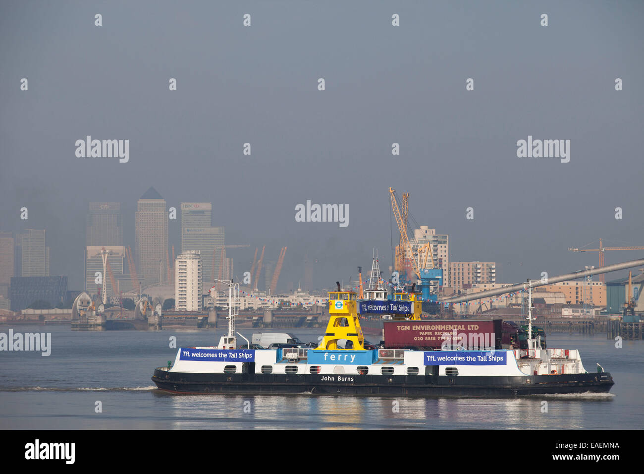 The Woolwich Ferry is a free vehicle ferry service across the River ...