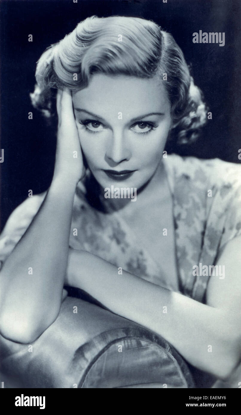 Madeleine Carroll from a 1930s Ross Verlag card Stock Photo - Alamy