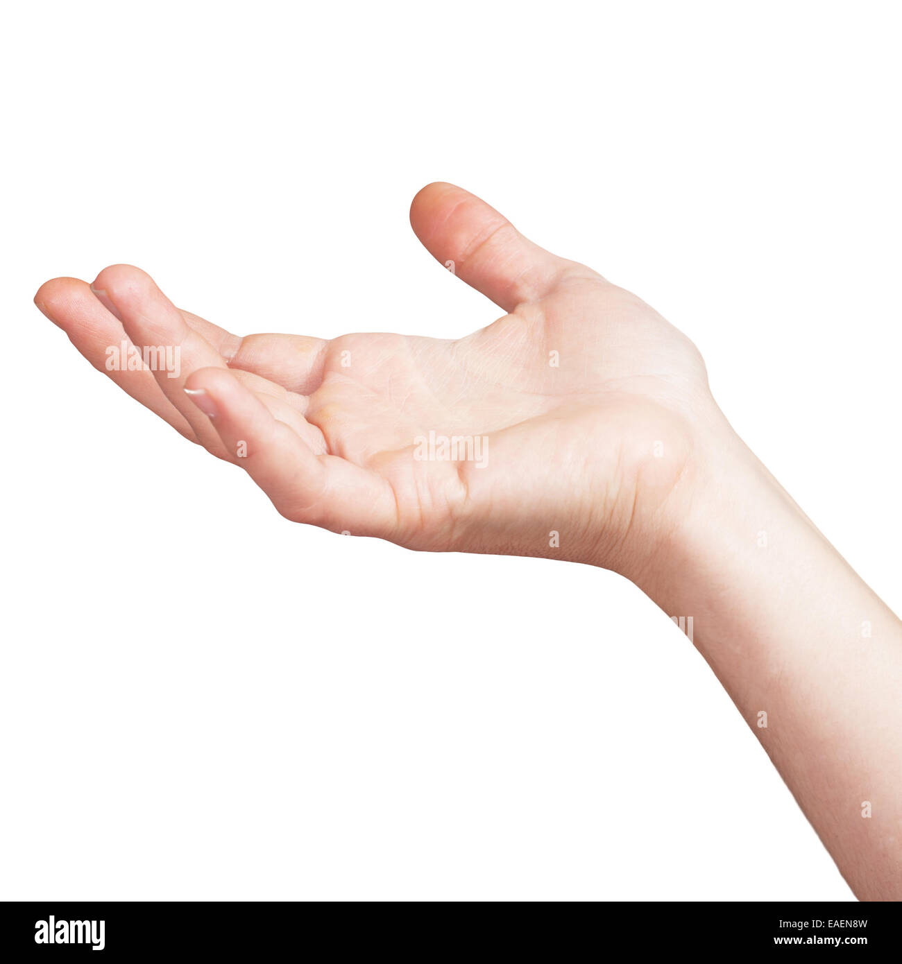 Hand holding raised sign hi-res stock photography and images - Alamy