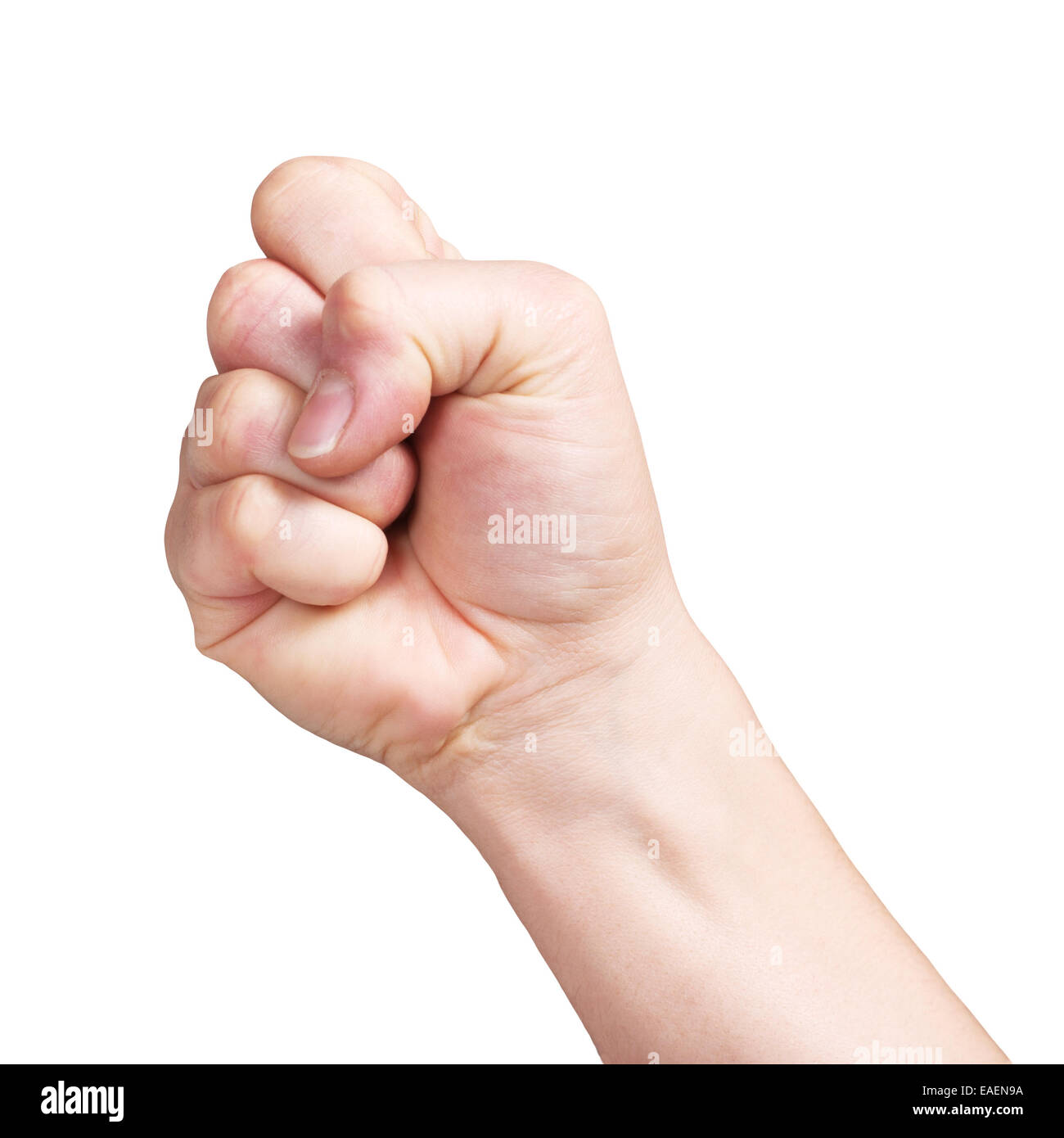 Hand holding up 1 finger Cut Out Stock Images & Pictures - Alamy