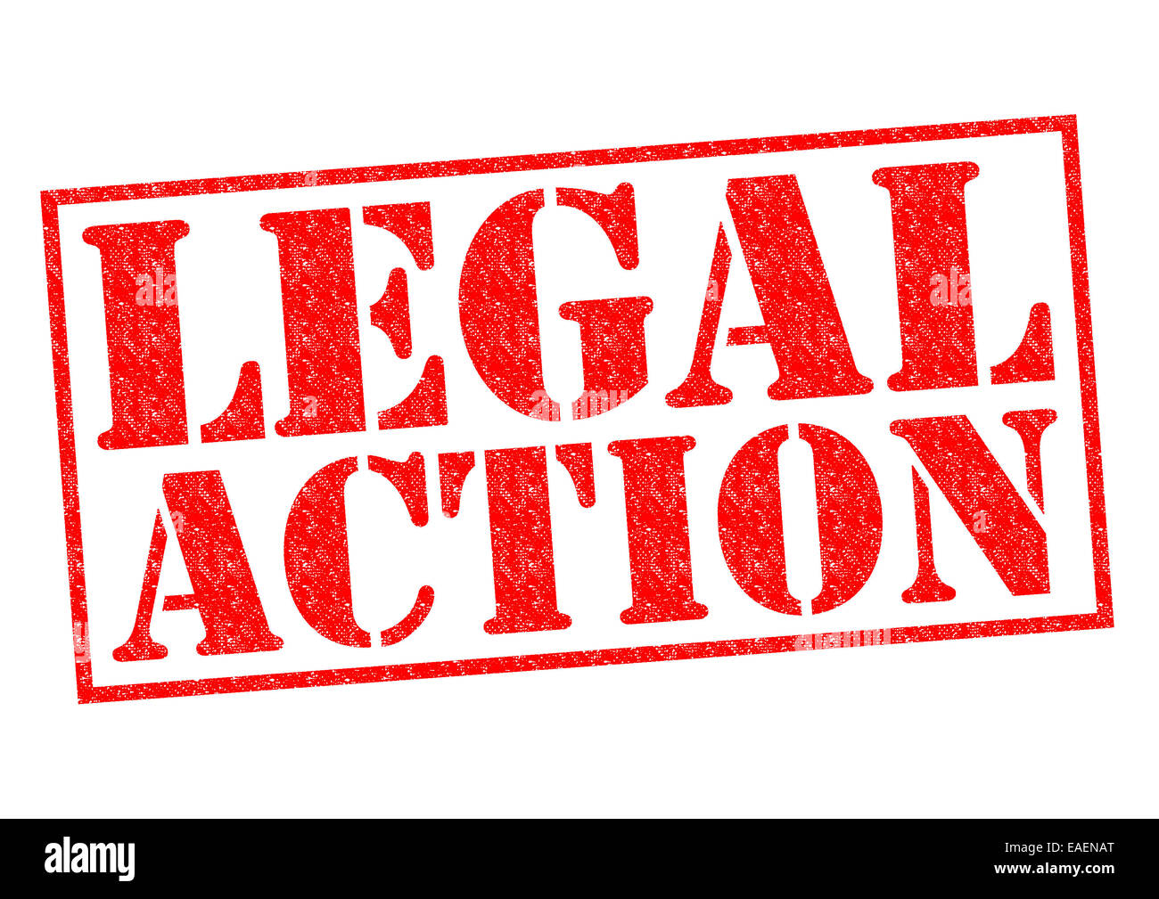 LEGAL ACTION red Rubber Stamp over a white background Stock Photo - Alamy