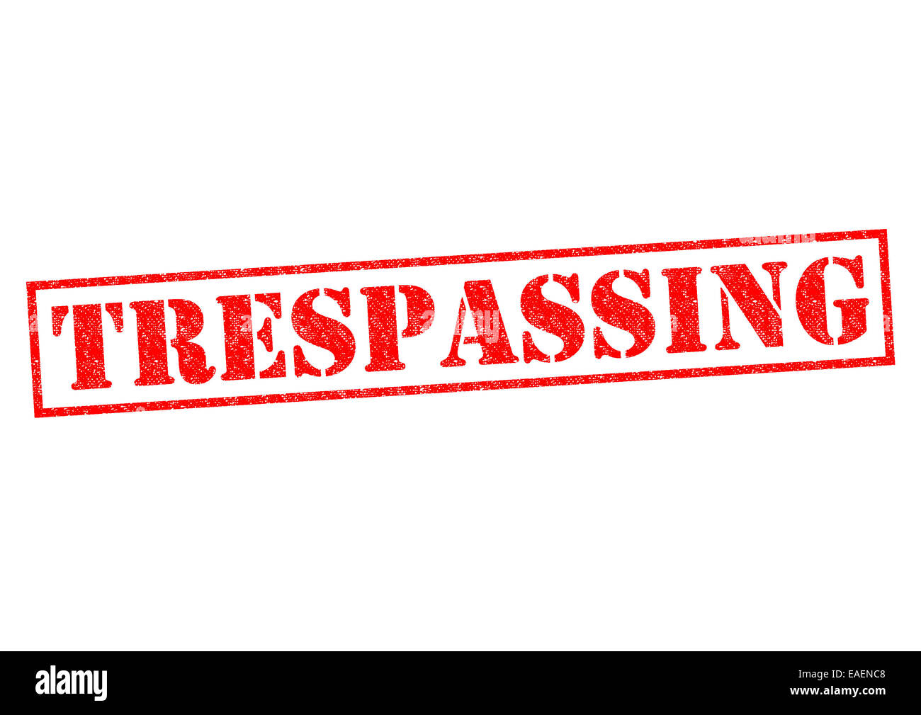 Criminal trespassing Cut Out Stock Images & Pictures - Alamy