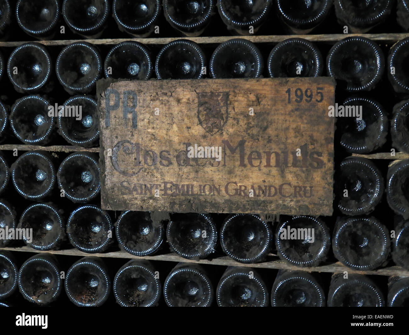 Storage of Wine Bottles in the Caves under St Emilion, Bordeaux, France ...