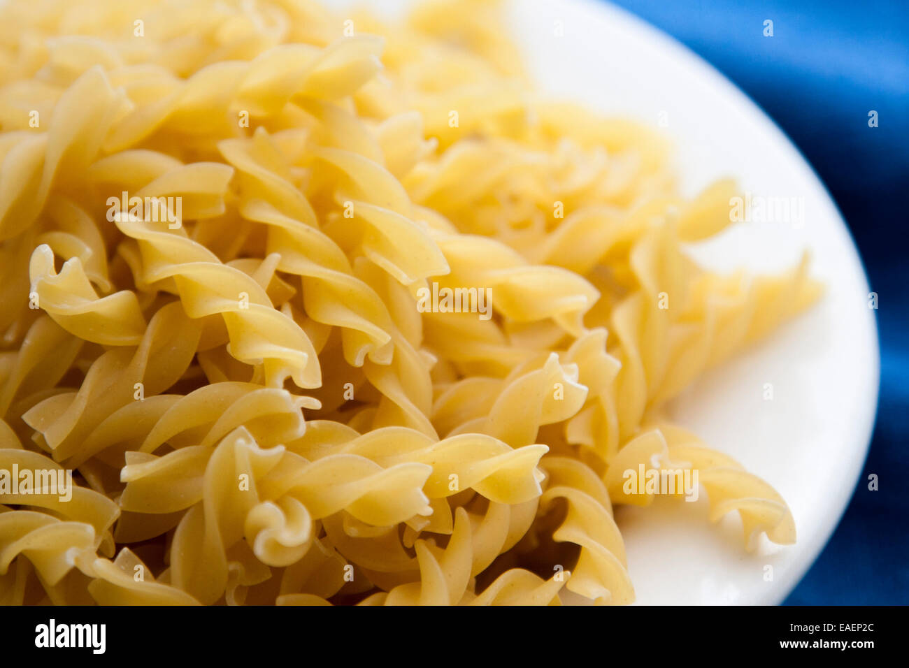 Dried fusili pasta Stock Photo - Alamy