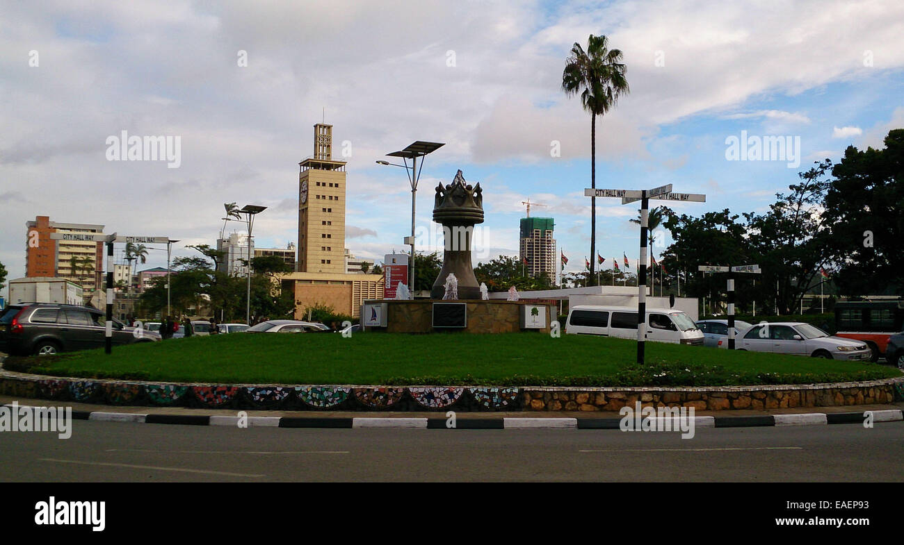 Runabout traffic in Nairobi Kenya Stock Photo - Alamy