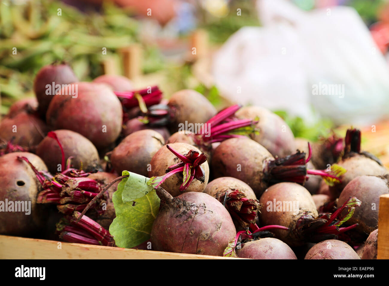 Beetroot on farmers market Stock Photo - Alamy