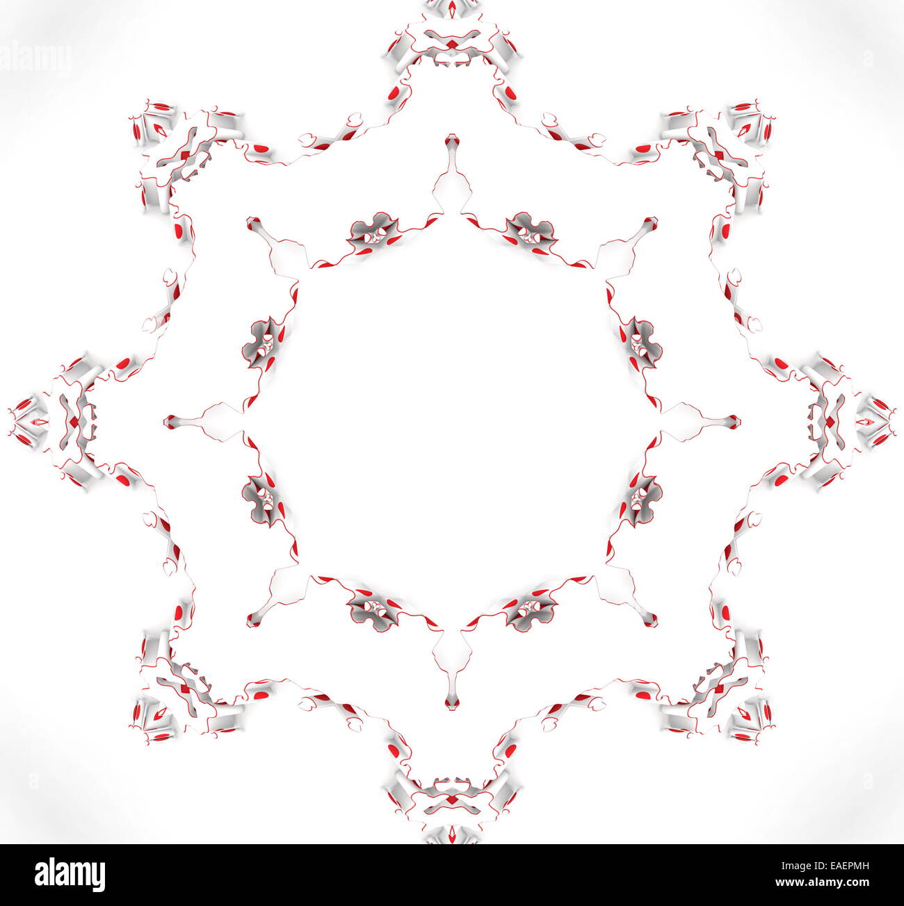 red Ethnic pattern. Abstract kaleidoscope fabric design Stock Photo - Alamy