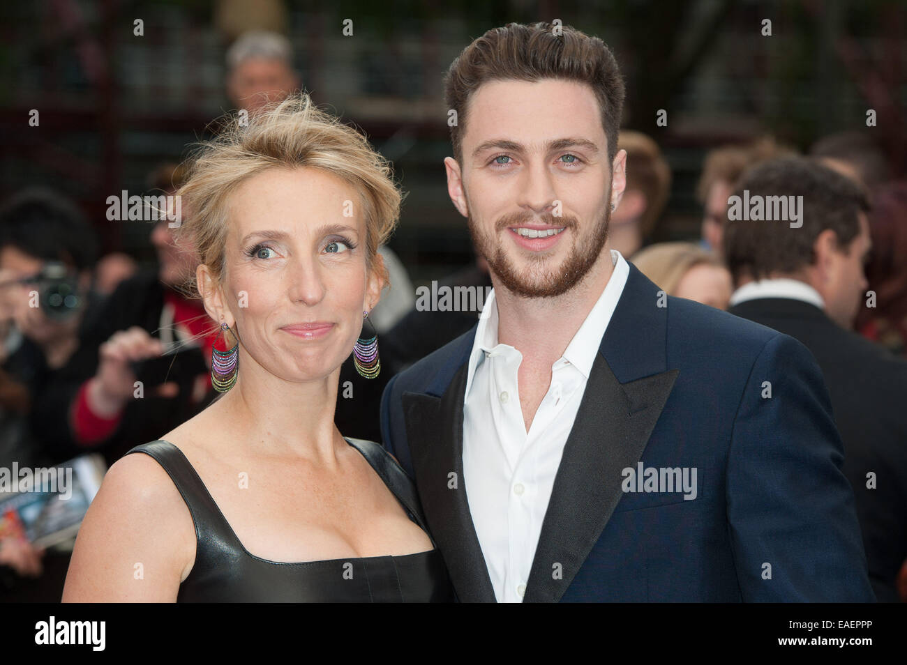 Sam taylor wood aaron johnson arrivals hi-res stock photography and ...