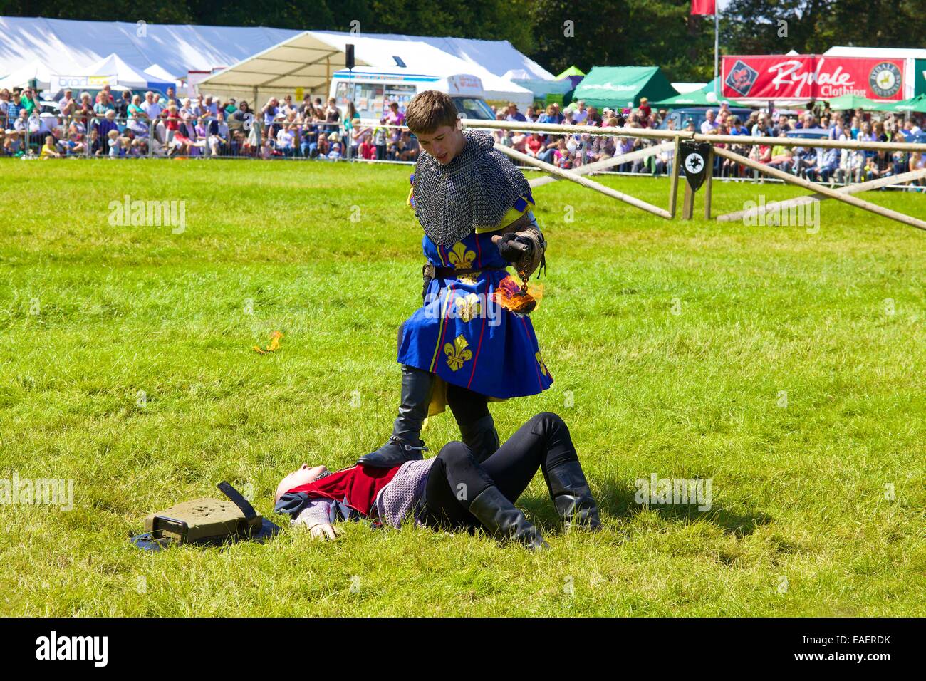 British knights fight hi-res stock photography and images - Alamy