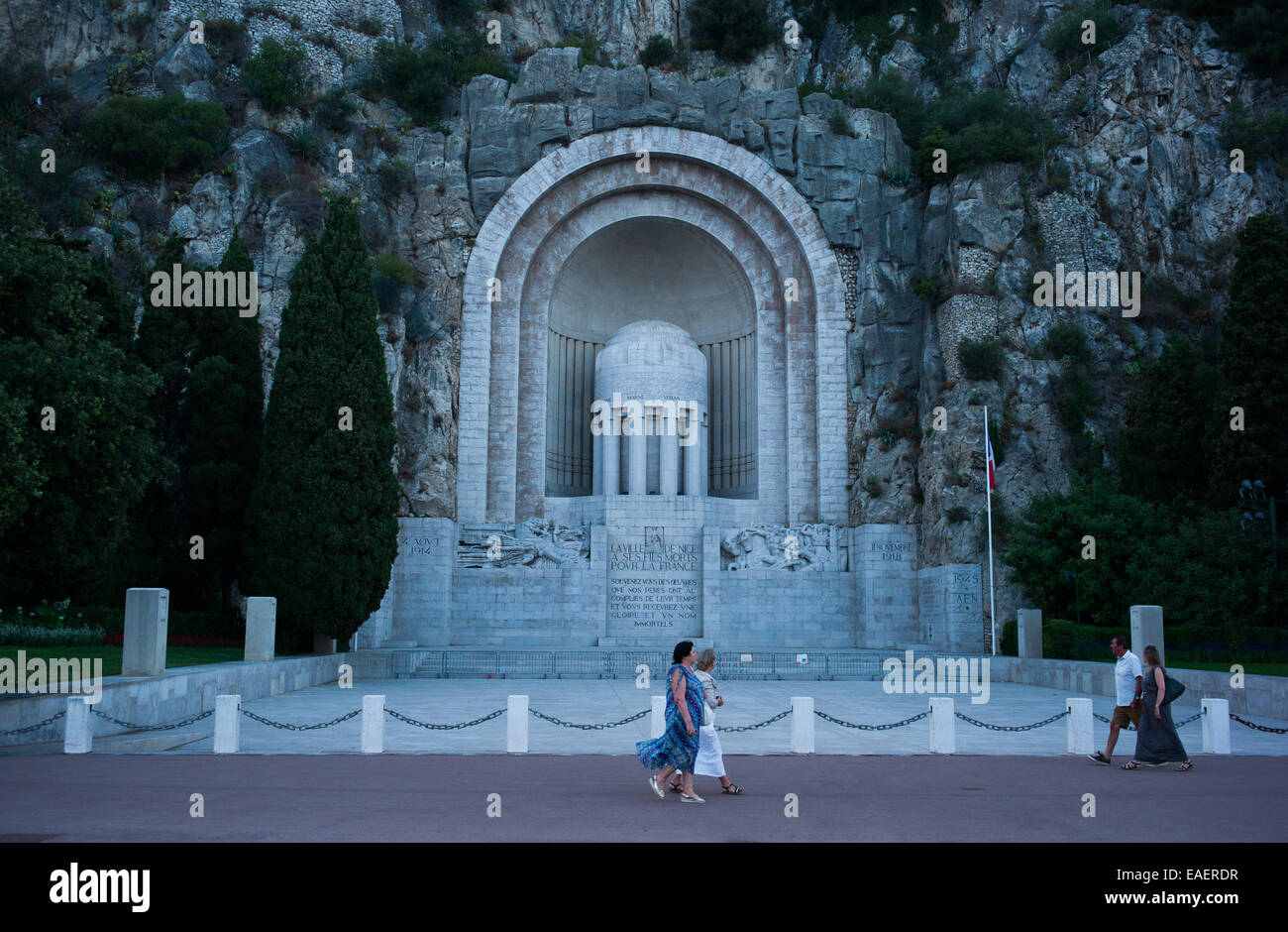 World War Memorial, Nice, France Stock Photo - Alamy