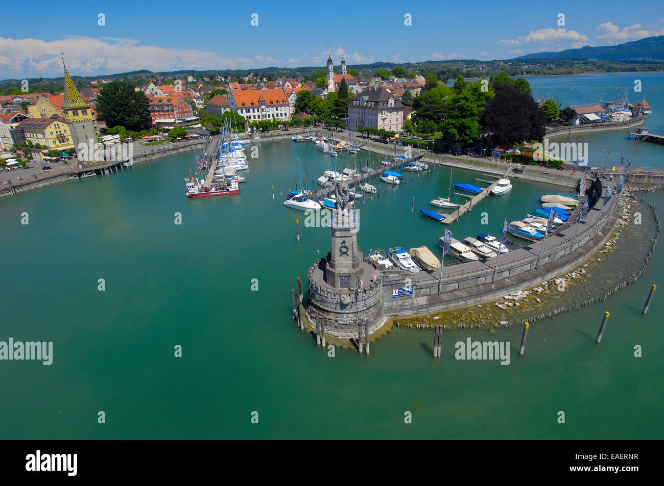 Lindau, Germany, Bavaria, Allgau, Lake constance, Bodensee, Harbour ...