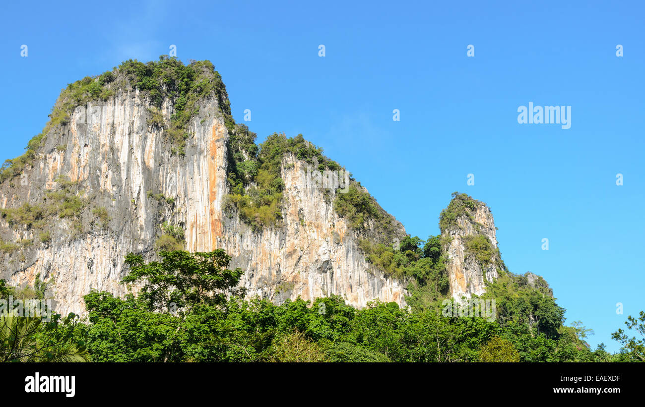 Exotic high cliffs of limestone mountain Stock Photo - Alamy