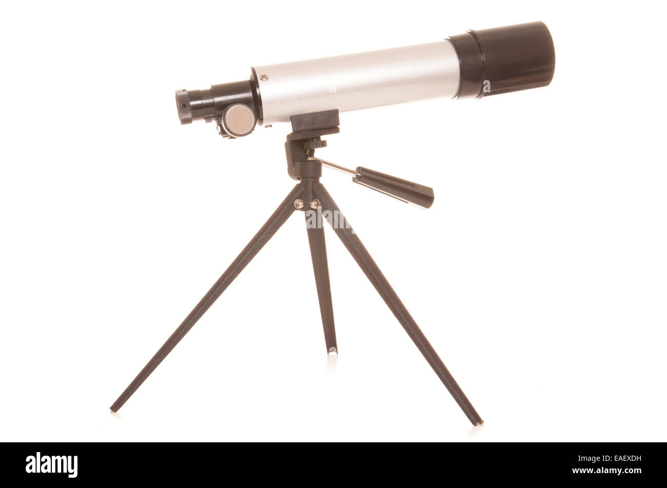childs silver toy telescope cutout Stock Photo - Alamy