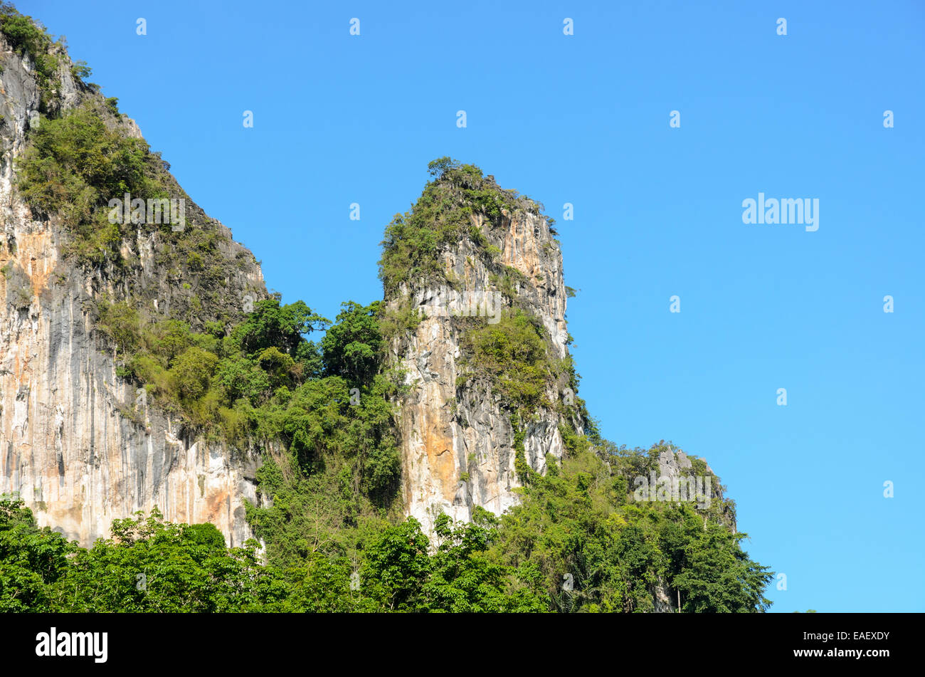 Exotic high cliffs of limestone mountain Stock Photo - Alamy