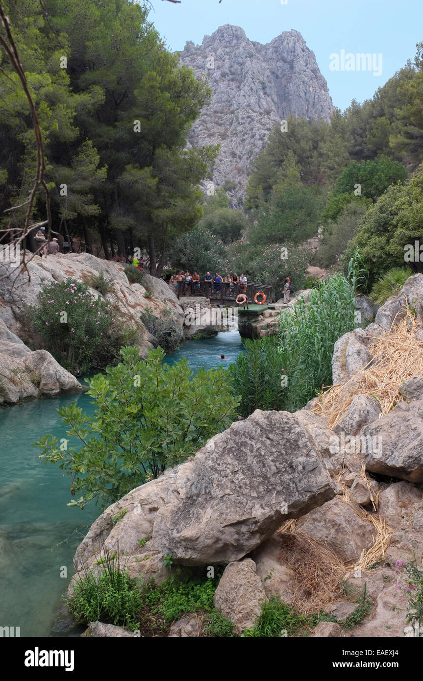 waterfalls and rockpools at Les Fonts de l'Algar (Fuentes del Algar ...