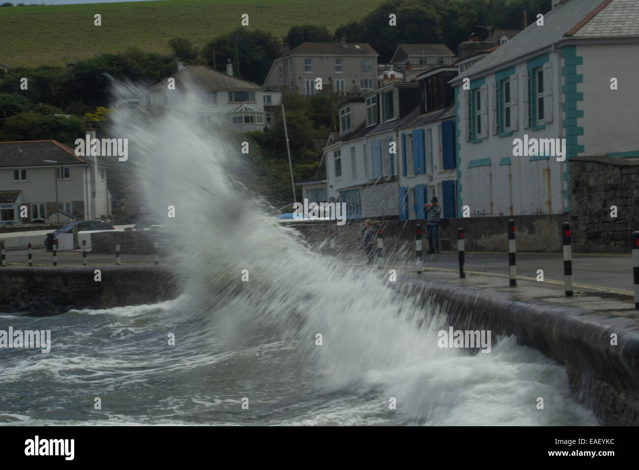 Storm in Cornwall Stock Photo - Alamy
