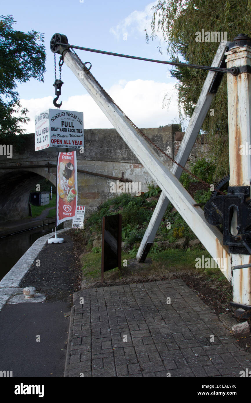 Norbury Junction Canal marina Stock Photo - Alamy
