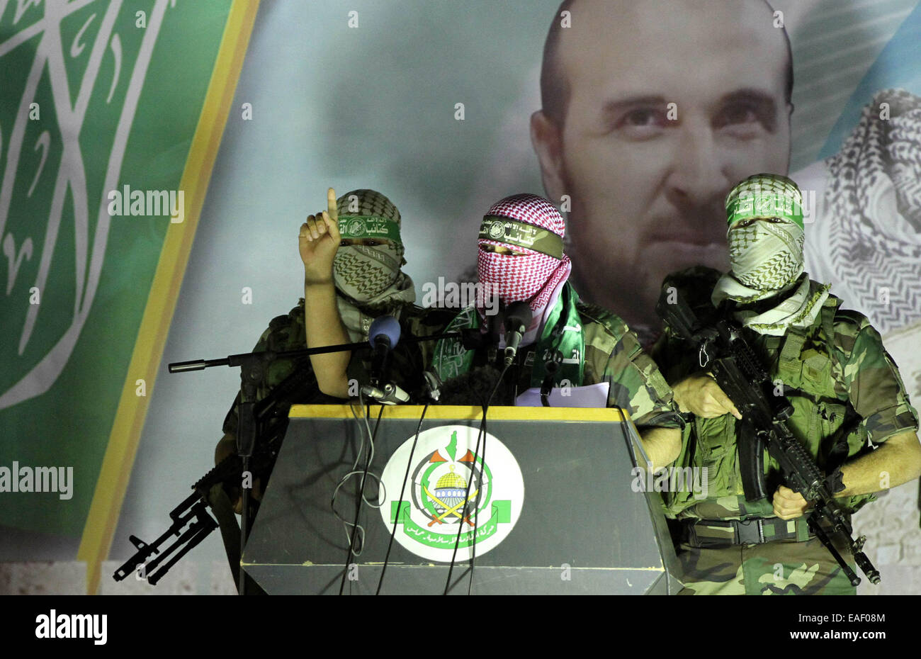 Rafah, Gaza Strip, Palestinian Territory. 13th Nov, 2014. Abu Obaida ...