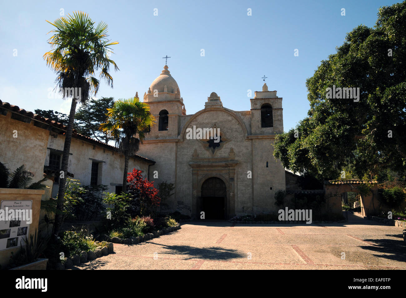 Mission San Carlos de Borromeo de Carmelo, near Carmel by Sea is the ...