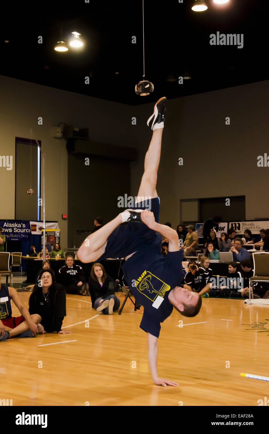 Teenage,Boy,High Kick,Native Youth Olympics Stock Photo - Alamy